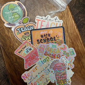 Back to School Teacher Sticker Bundle Teacher Sticker Pack Teacher Life ...