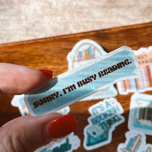 Blue Bookish Holographic Sticker Bundle Bookish Kindle Stickers Book ...