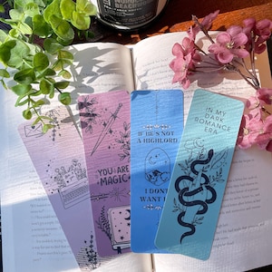 Fantasy Bookmark Bookish Bookmarks Handmade Bookmarks Laminated ...