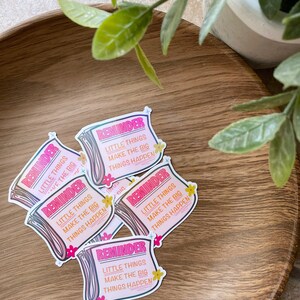 Newspaper Reminder Holographic Sticker Boho Vinyl Sticker Kindle ...