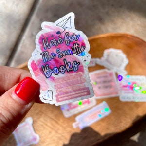 Pink Bookish Holographic Sticker Bundle Bookish Kindle Stickers Book ...