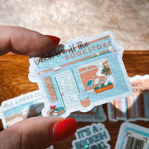 Blue Bookish Holographic Sticker Bundle Bookish Kindle Stickers Book ...