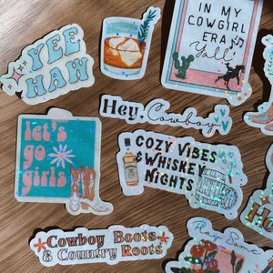 Country Girl Era Sticker Pack Country Girls Cowgirl Era Cowboy Boots ...