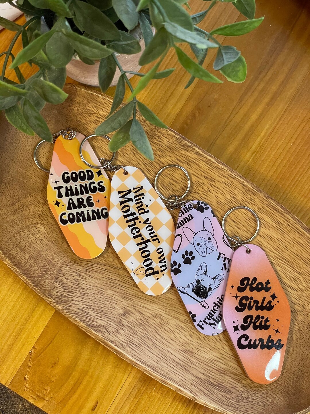 Motel Acrylic Resin Key Chain Boho Retro Keychains Trendy Keychains Car ...