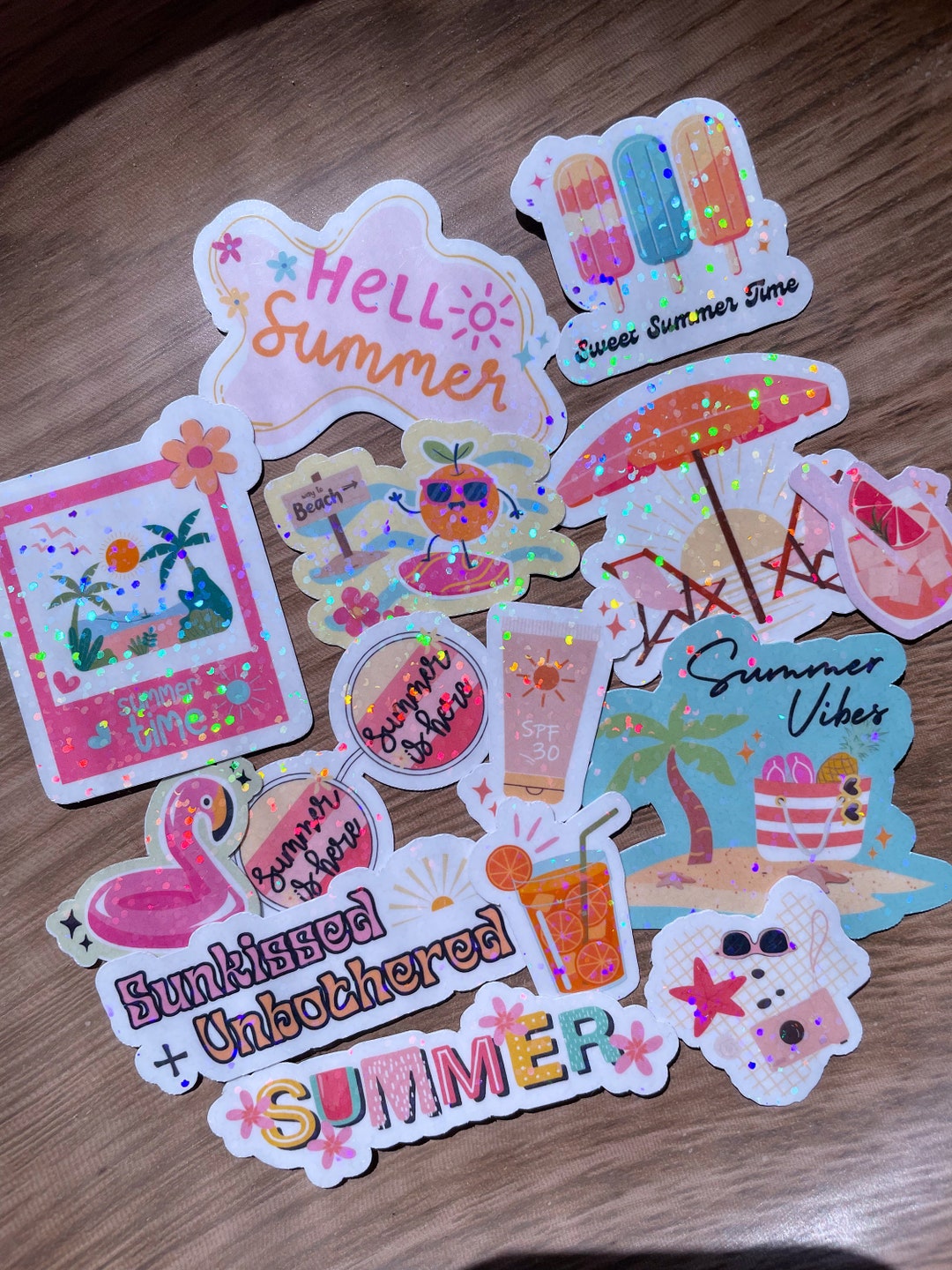 Summer Sticker Bundle Summer Sticker Pack Seasonal Stickers Kindle ...