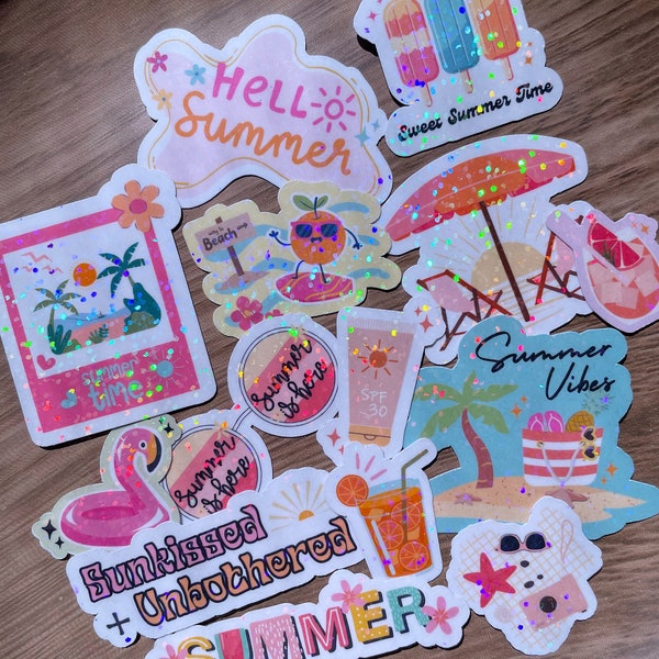 Summer Stickers - Etsy