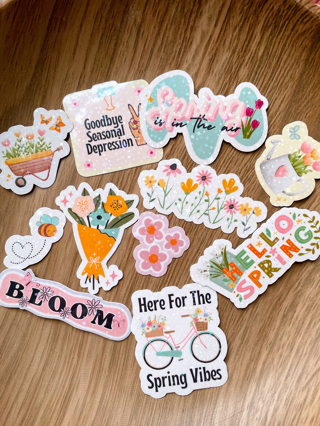 Spring Sticker Bundle Spring Sticker Pack Seasonal Stickers Kindle ...