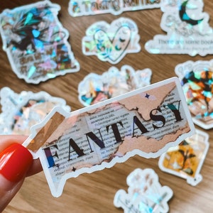 Fantasy Dragon Bookish Sticker Bundle Dragon Aesthetic Romantasy ...