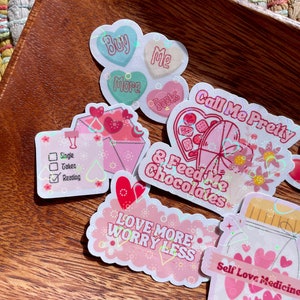 Lover Sticker Bundle Valentines Day Sticker Pack Bookish Sticker Bundle ...