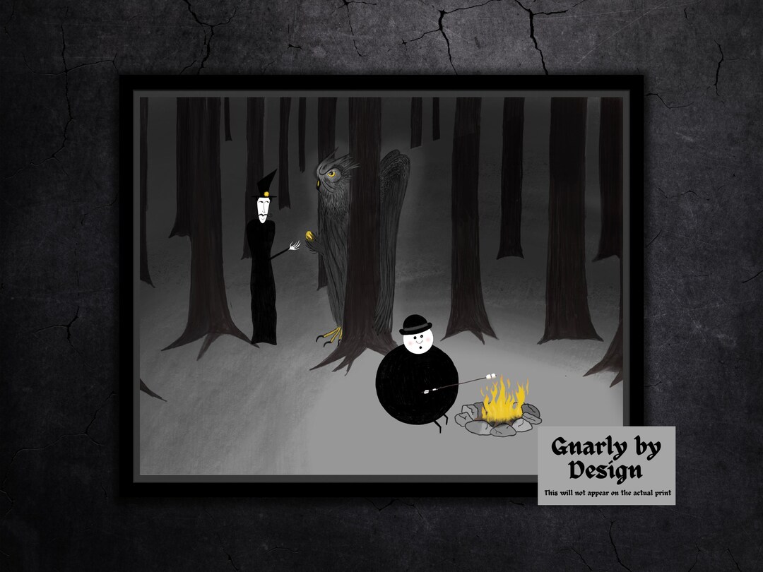 Cryptid Art Print, Whimsical and Macabre, Oddities and Curiosities ...