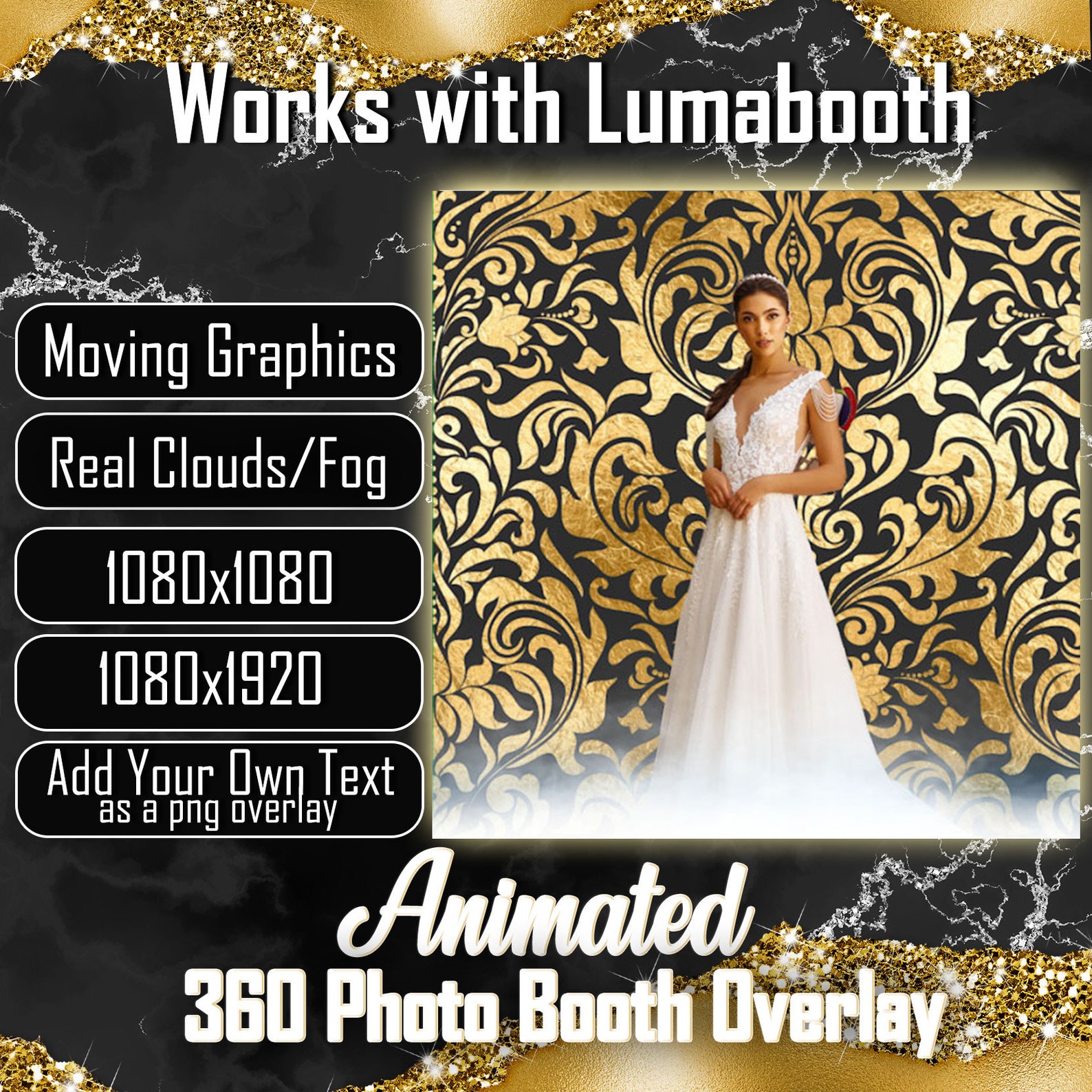 360 Animated Overlay Template Luma Booth Overlay Lumabooth Overlay 360 ...