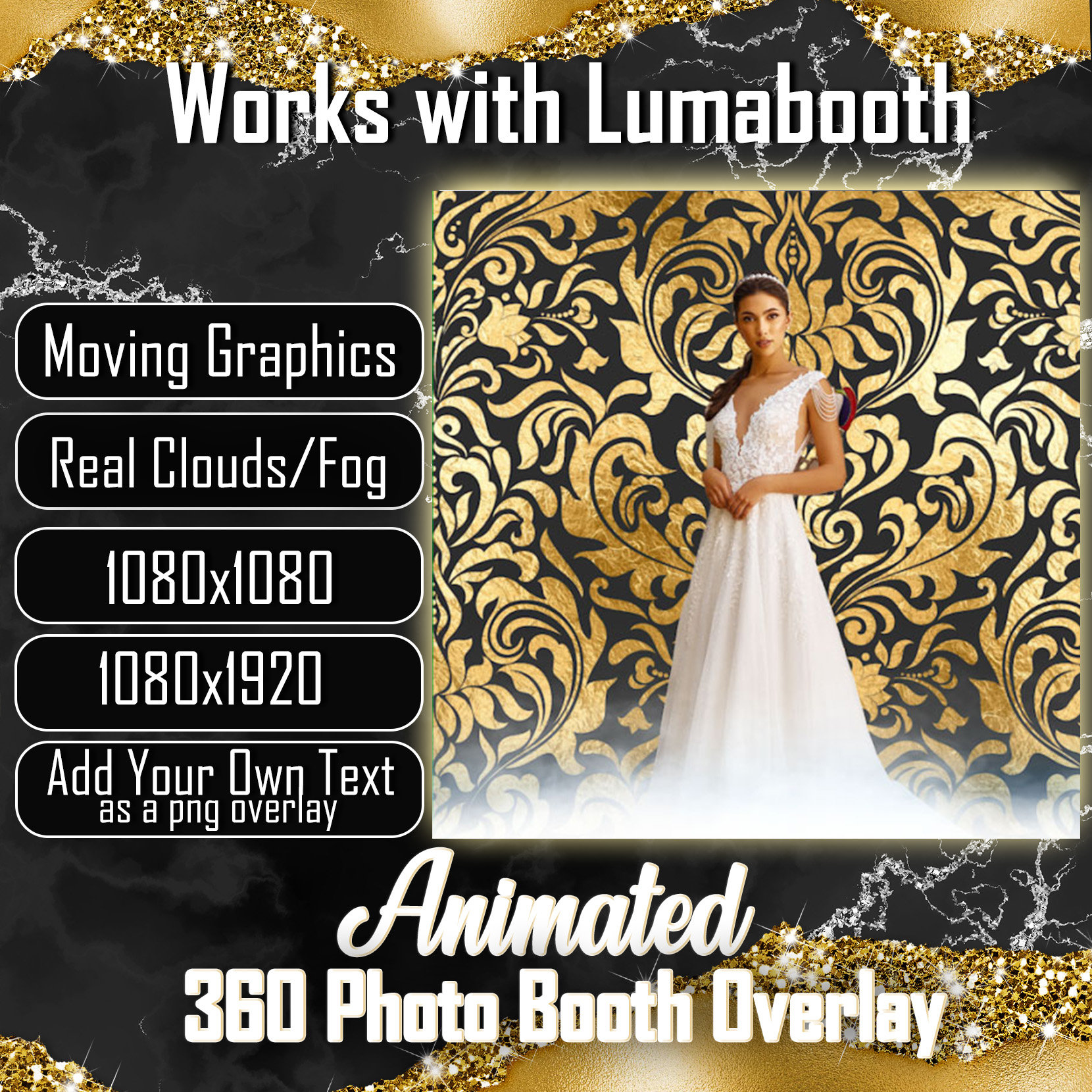 360 Animated Overlay Template Luma Booth Overlay Lumabooth Overlay 360 ...
