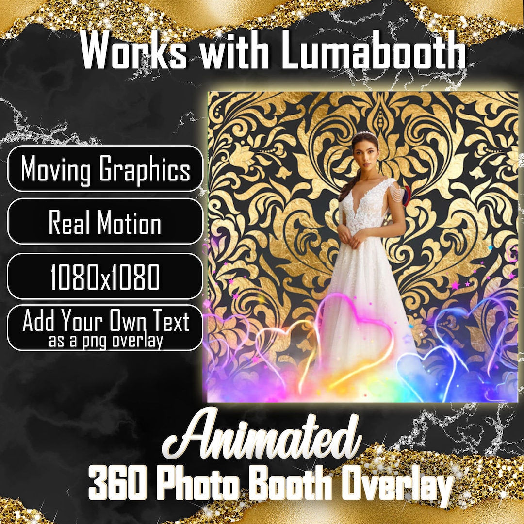 360 Animated Overlay, Luma Booth Overlay, Lumabooth Overlay, 360 ...