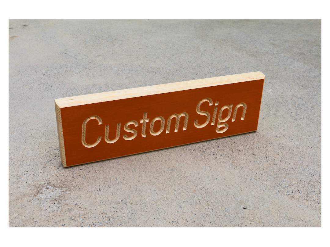 Custom Carved Sign, CNC Sign, Universal Sign CNC Champ - Etsy