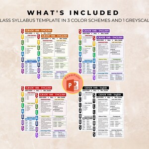 Editable and Customizable Class Syllabus Template, Back to School ...