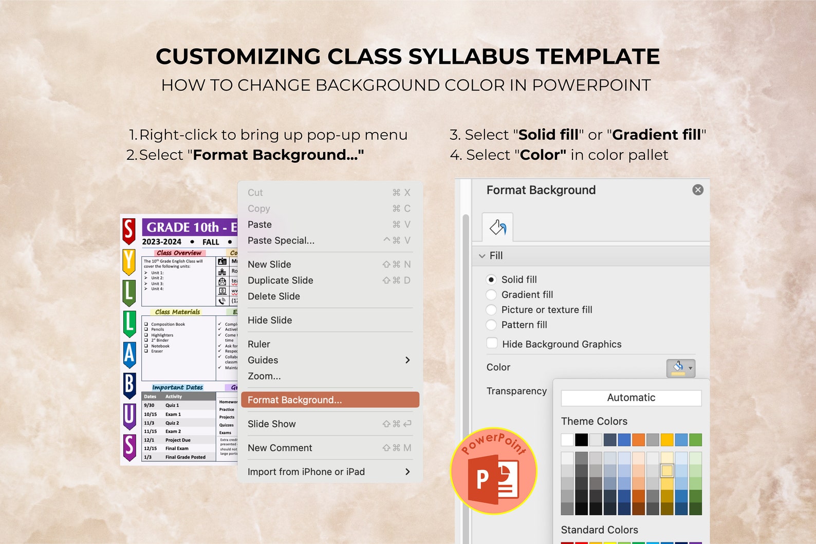 Editable and Customizable Class Syllabus Template, Back to School ...