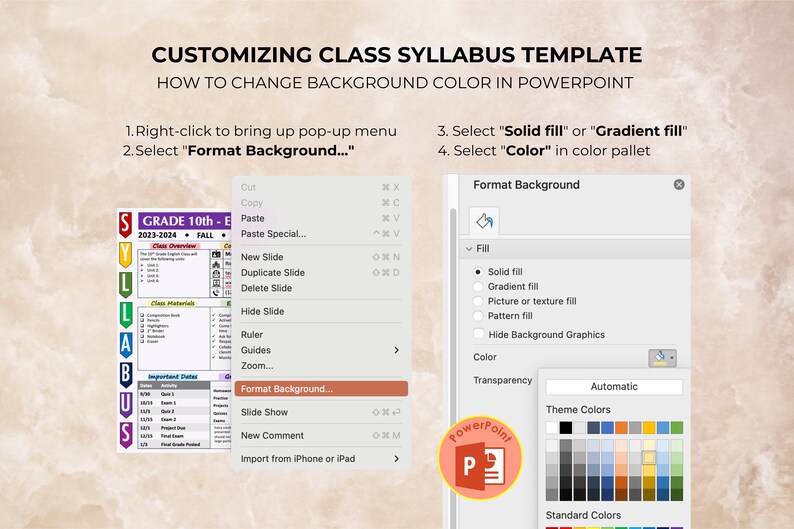 Editable and Customizable Class Syllabus Template, Back to School ...