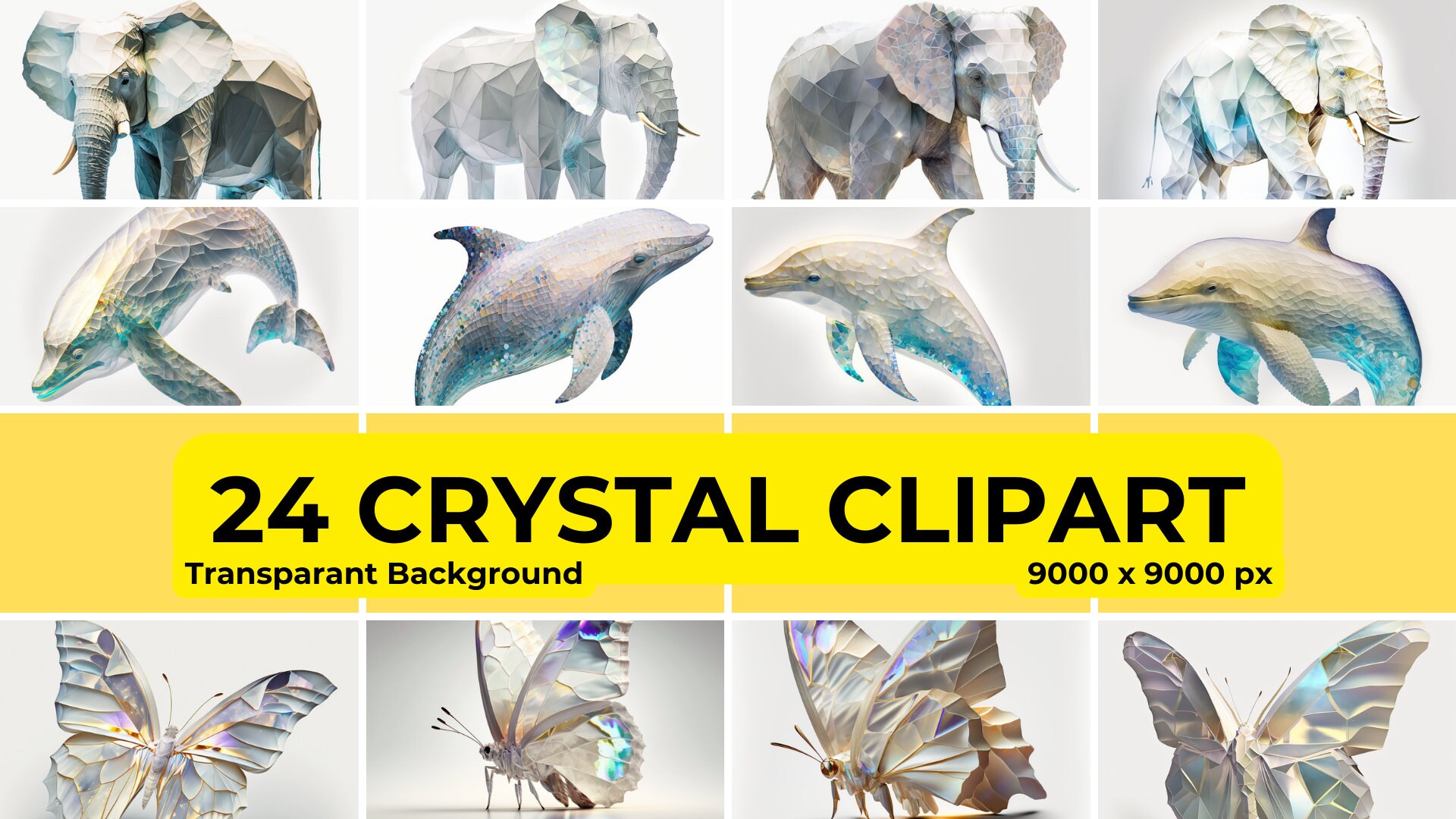 24 High-res Crystal Clipart Design for Poster, Banner, Company Logo ...