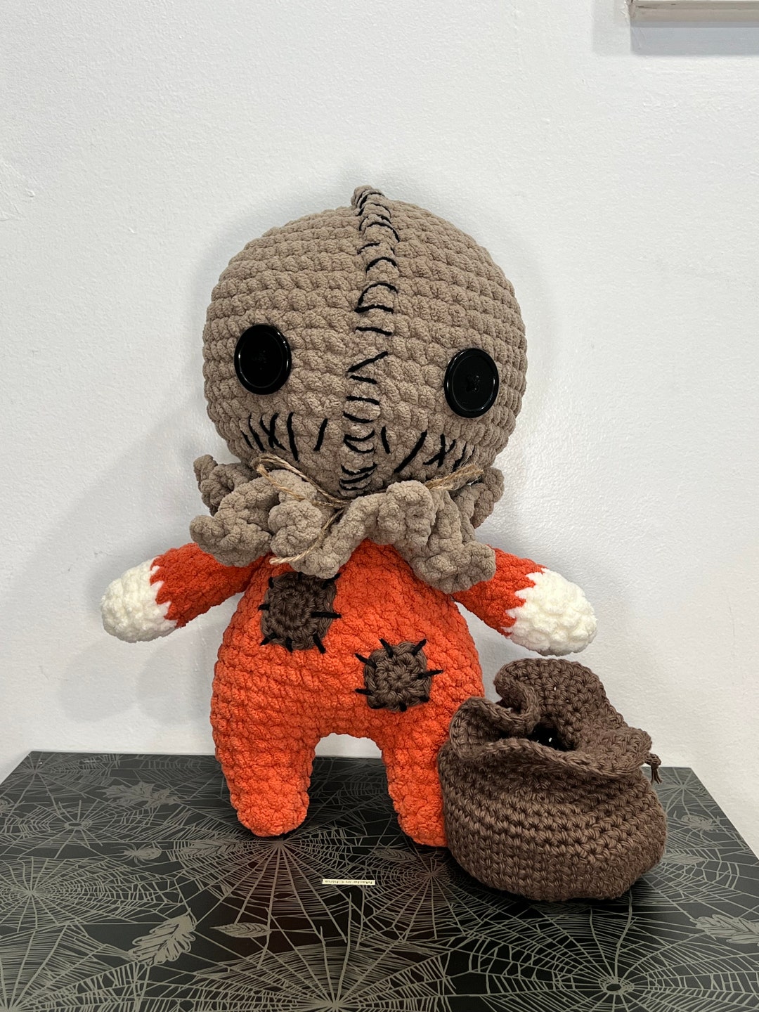 Crochet Halloween Horror Burlap Slasher Doll - Etsy