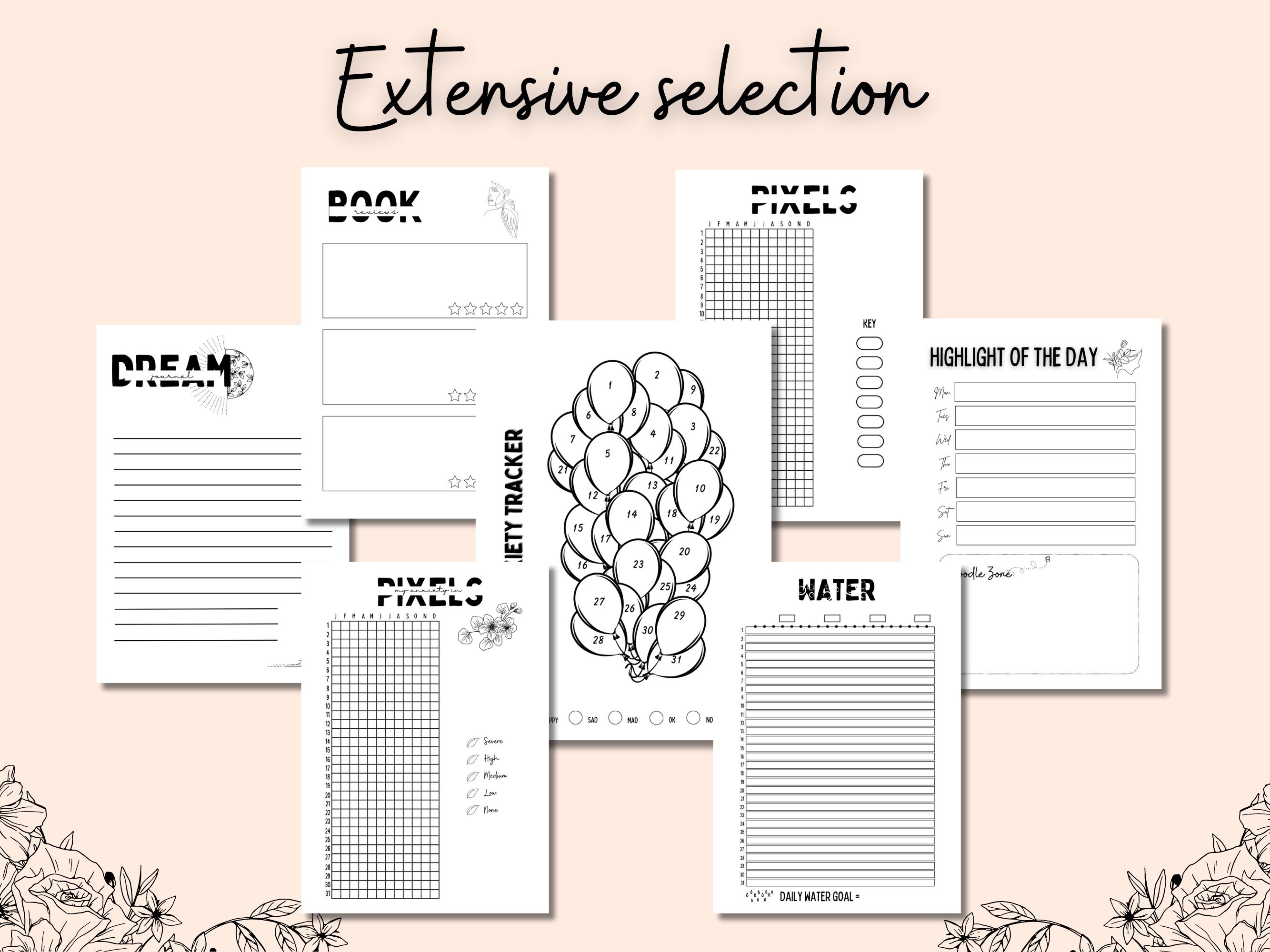 Mega Bullet Journal A5 Printable Bundle Elevate Your Journaling - Etsy