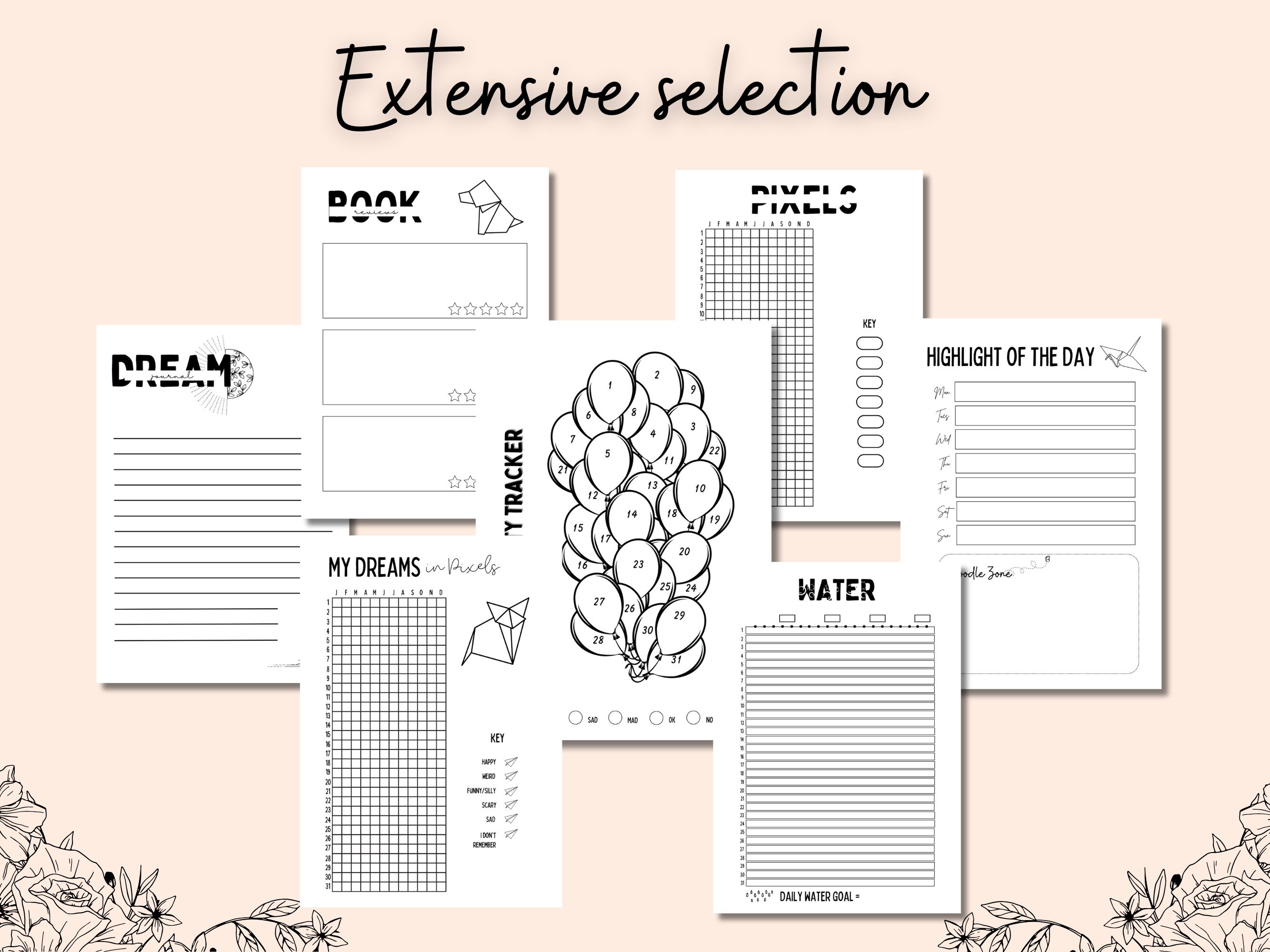 Origami Themed Pre Made Bullet Journal A5 Printables Bundle - Etsy
