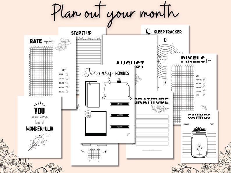 Mega Bullet Journal A5 Printable Bundle Elevate Your Journaling - Etsy