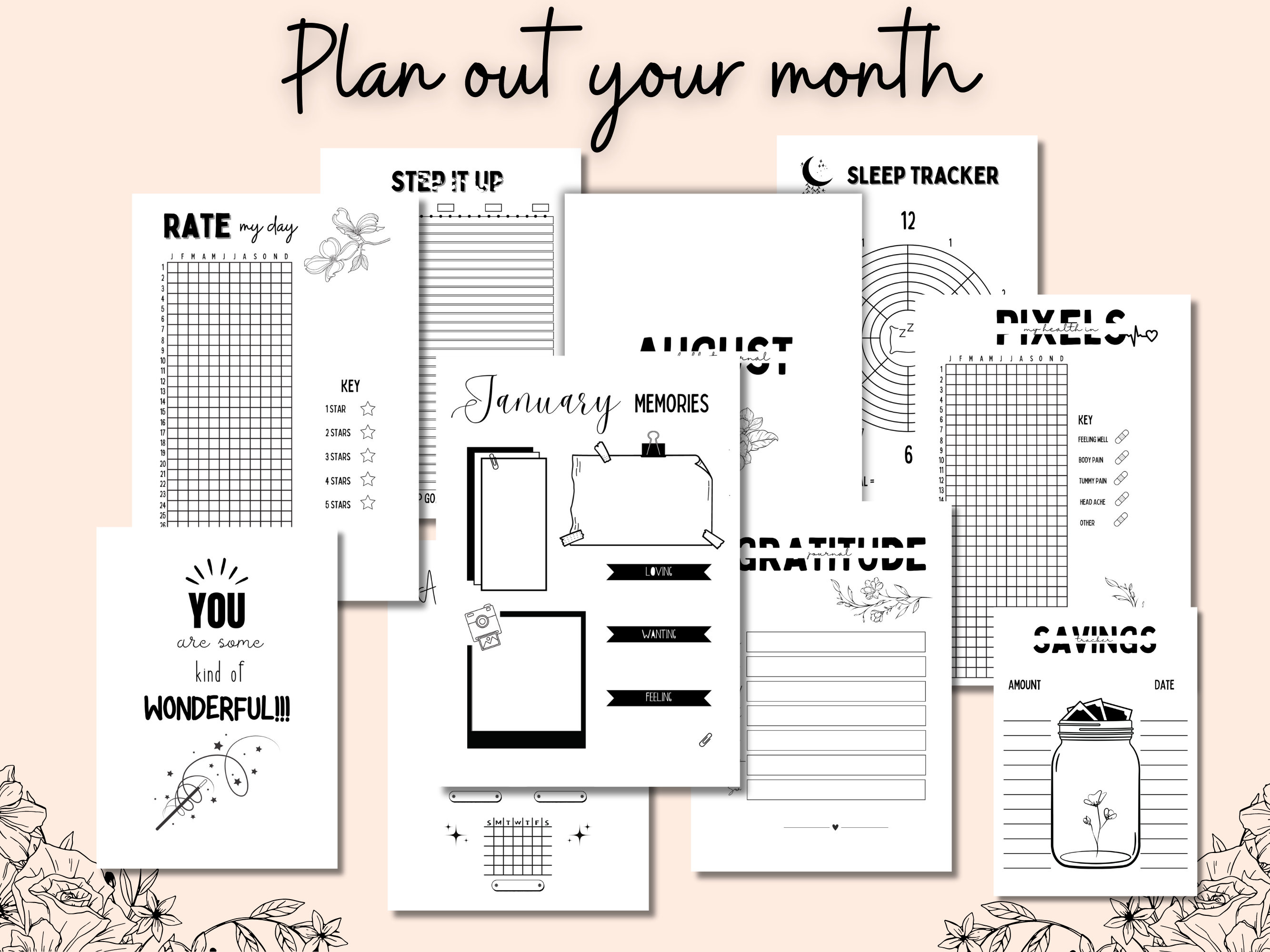 Mega Bullet Journal A5 Printable Bundle Elevate Your Journaling - Etsy