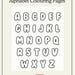 Alphabet Colouring Pages - 26 Letters - Etsy