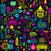 Cyberpunk Neon Patterns - Etsy