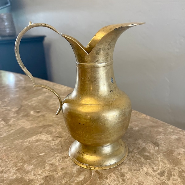 Brass Pitcher - Etsy