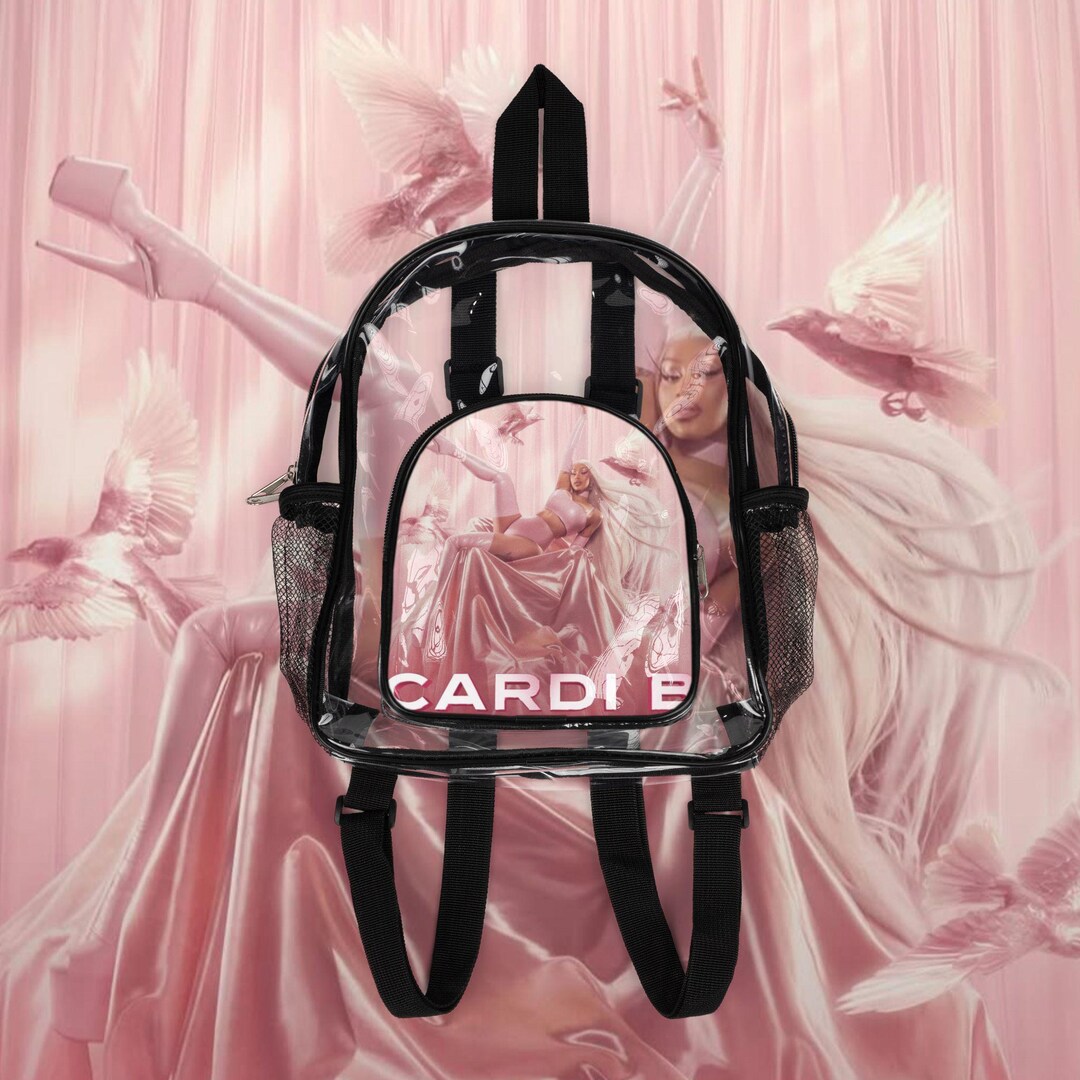 Cardi B Clear Arena Backpack, Cardi B, Cardi B Merch, Cardi B Bag ...