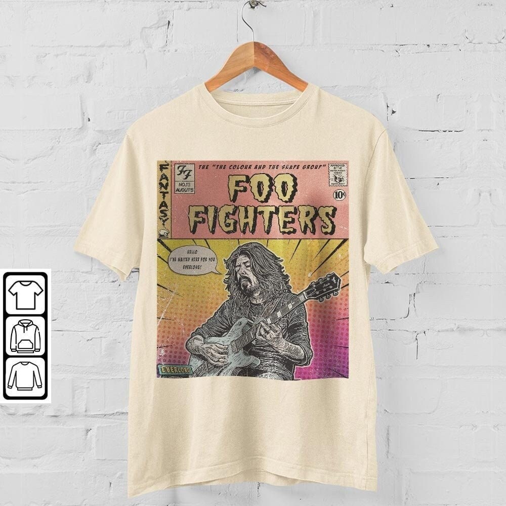 FF Band Fighters Comic Shirt, 90S Vintage Merch Book Art The Colour And ...