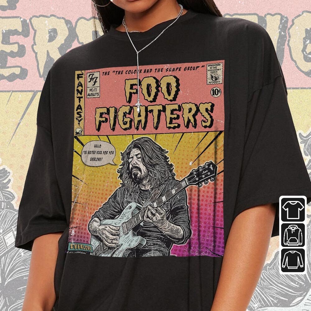 FF Band Fighters Comic Shirt, 90S Vintage Merch Book Art The Colour And ...