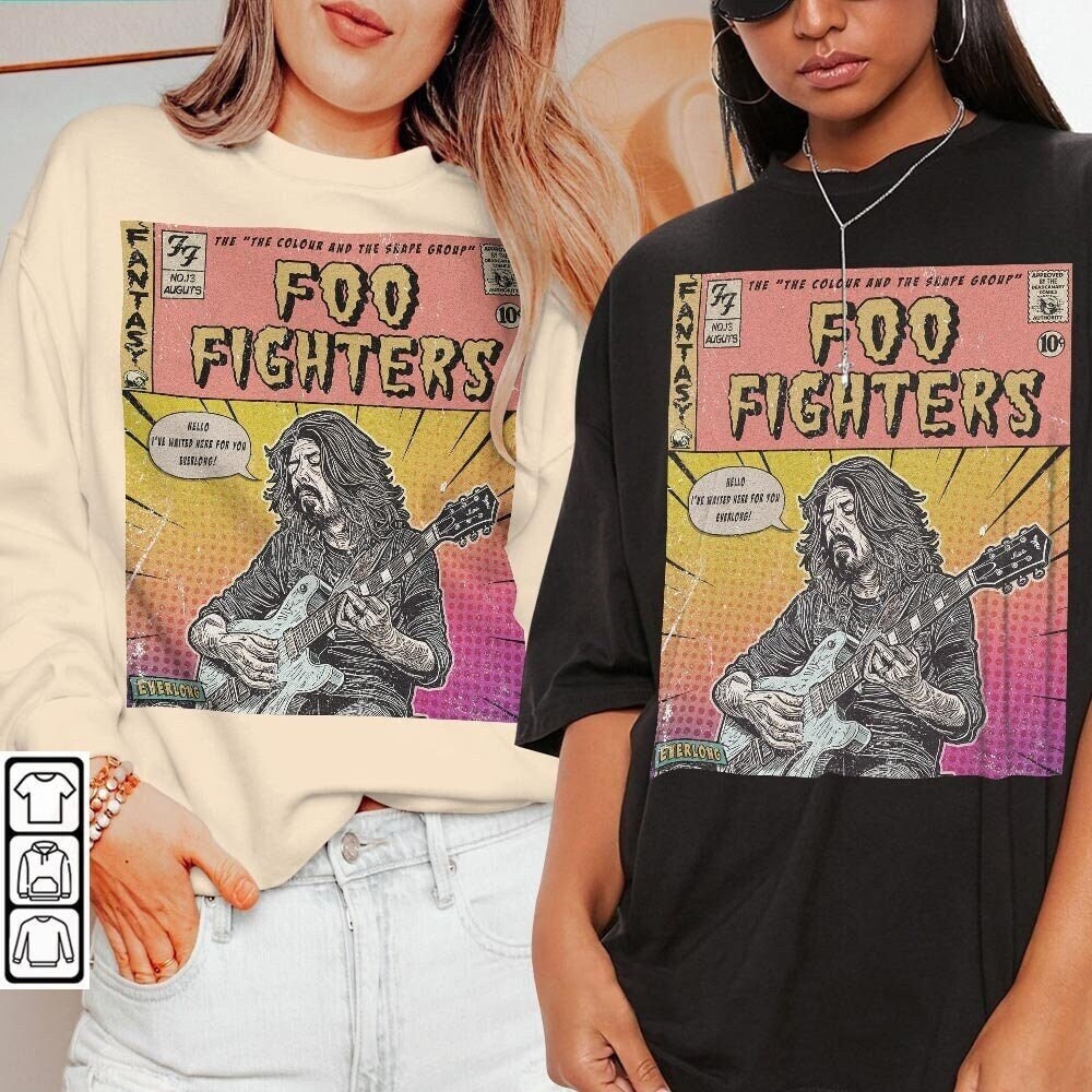 FF Band Fighters Comic Shirt, 90S Vintage Merch Book Art The Colour And ...