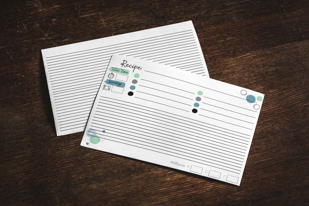 Recipe Card 4x6 {postcard Size} - Etsy