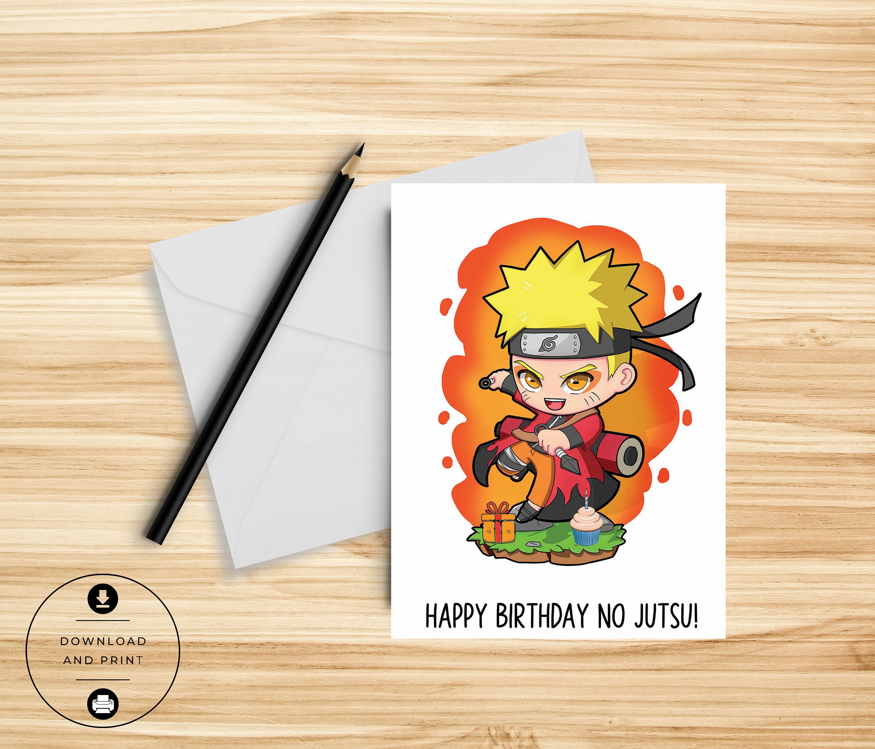 Naruto Happy Birthday Card
