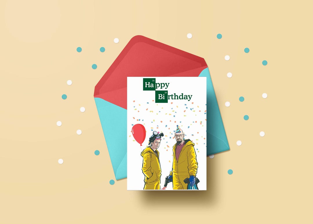 Breaking Bad Birthday Card, Digital, Funny Birthday Card, Tv Show ...