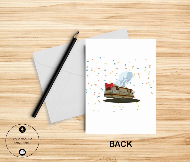 Breaking Bad Birthday Card, Digital, Funny Birthday Card, Tv Show ...