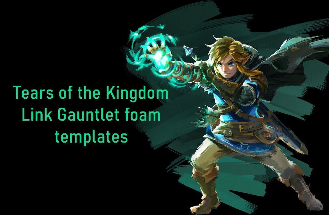TOTK Link Gauntlet Foam Templates - Etsy
