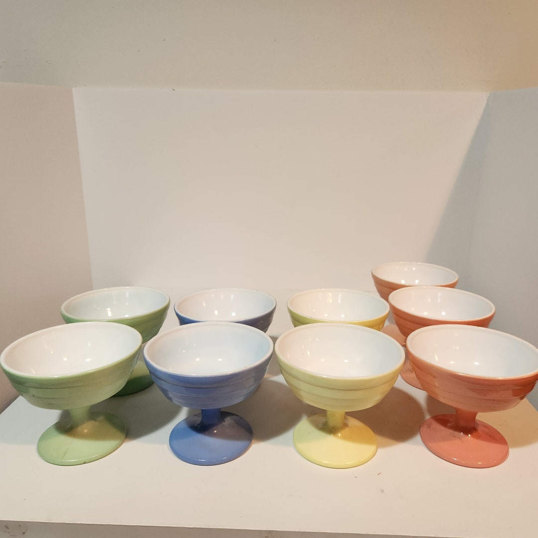 Vintage Sherbert Cups Set of 9 - Etsy