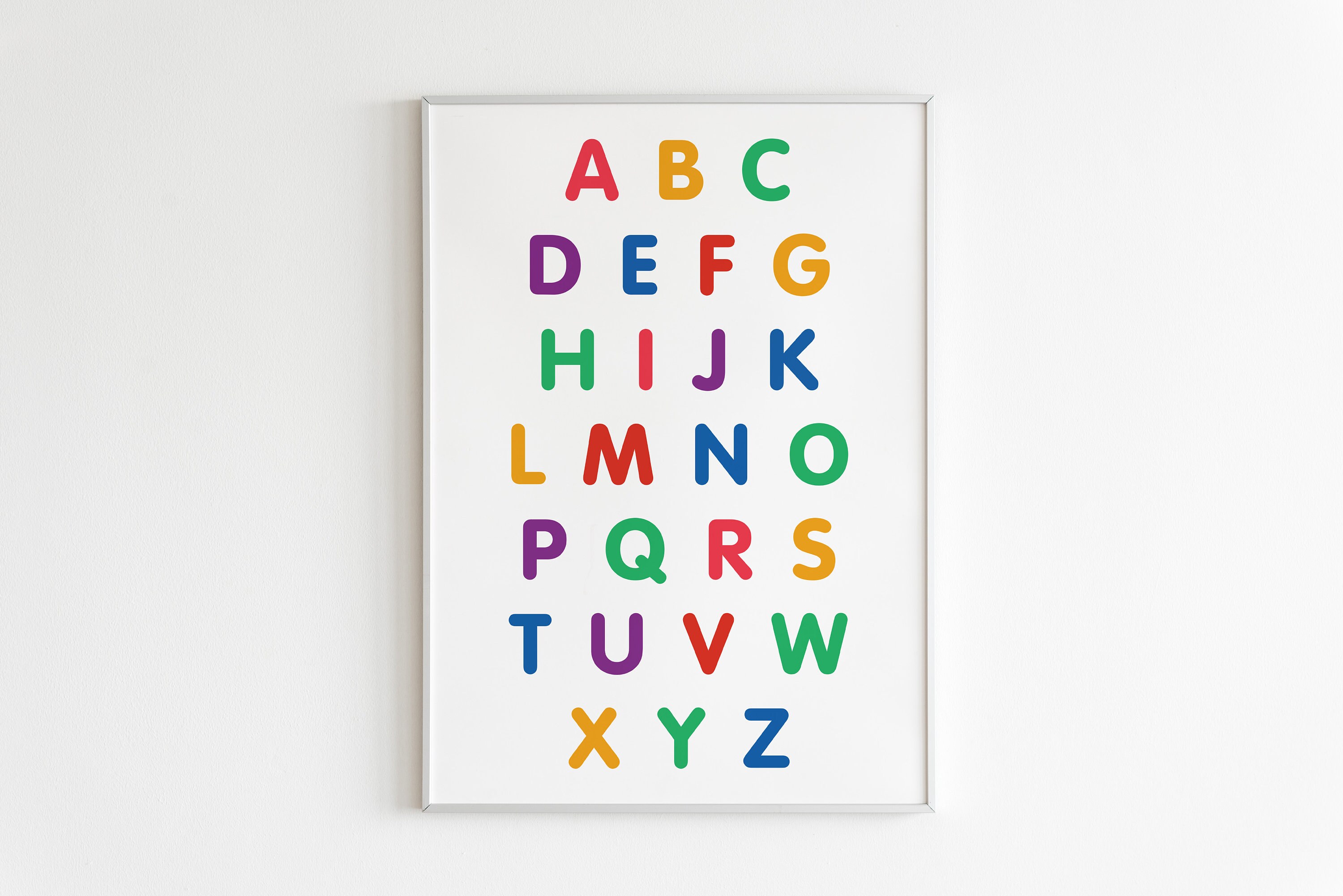 Educational Letter Poster ABC Poster Alphabet Poster - Etsy
