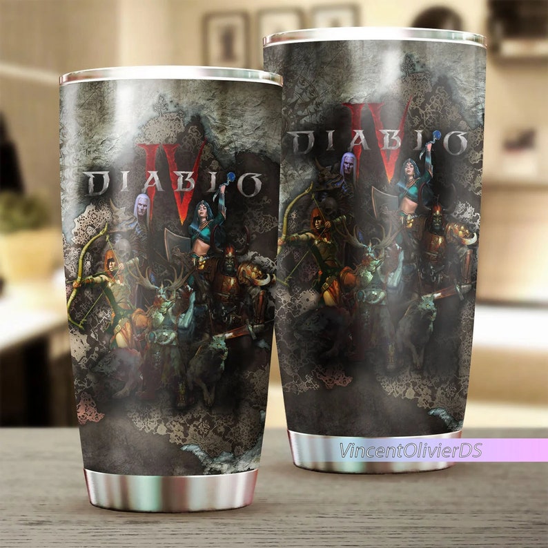 Diablo Tumbler Diablo 4 Tumbler Diablo Coffee Cup Game - Etsy