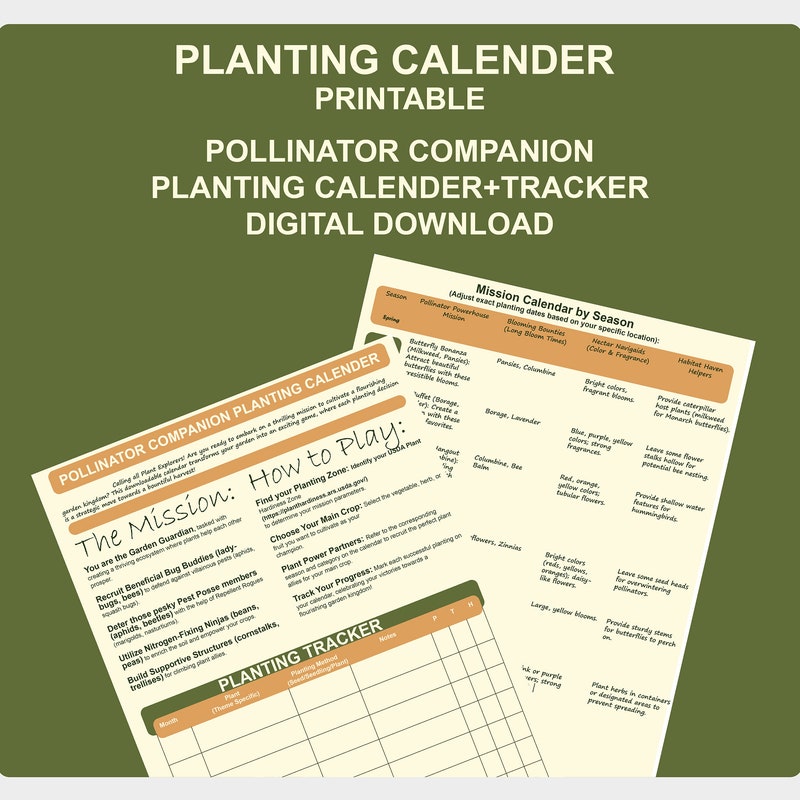 Companion Planting Guide - Etsy