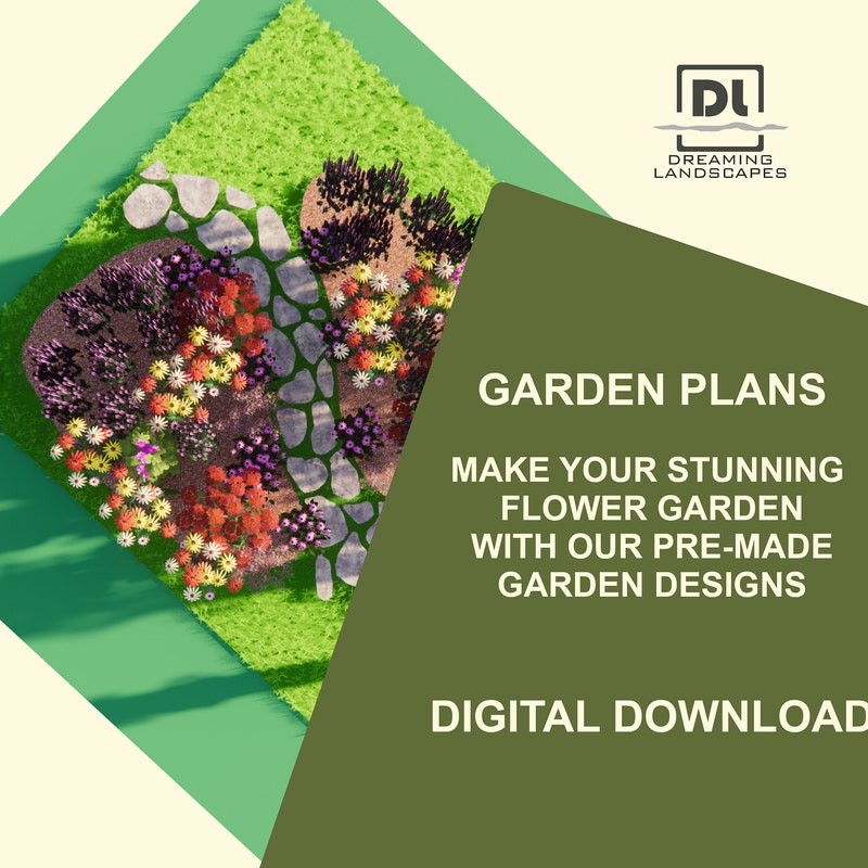 Flower Garden Plan - Etsy