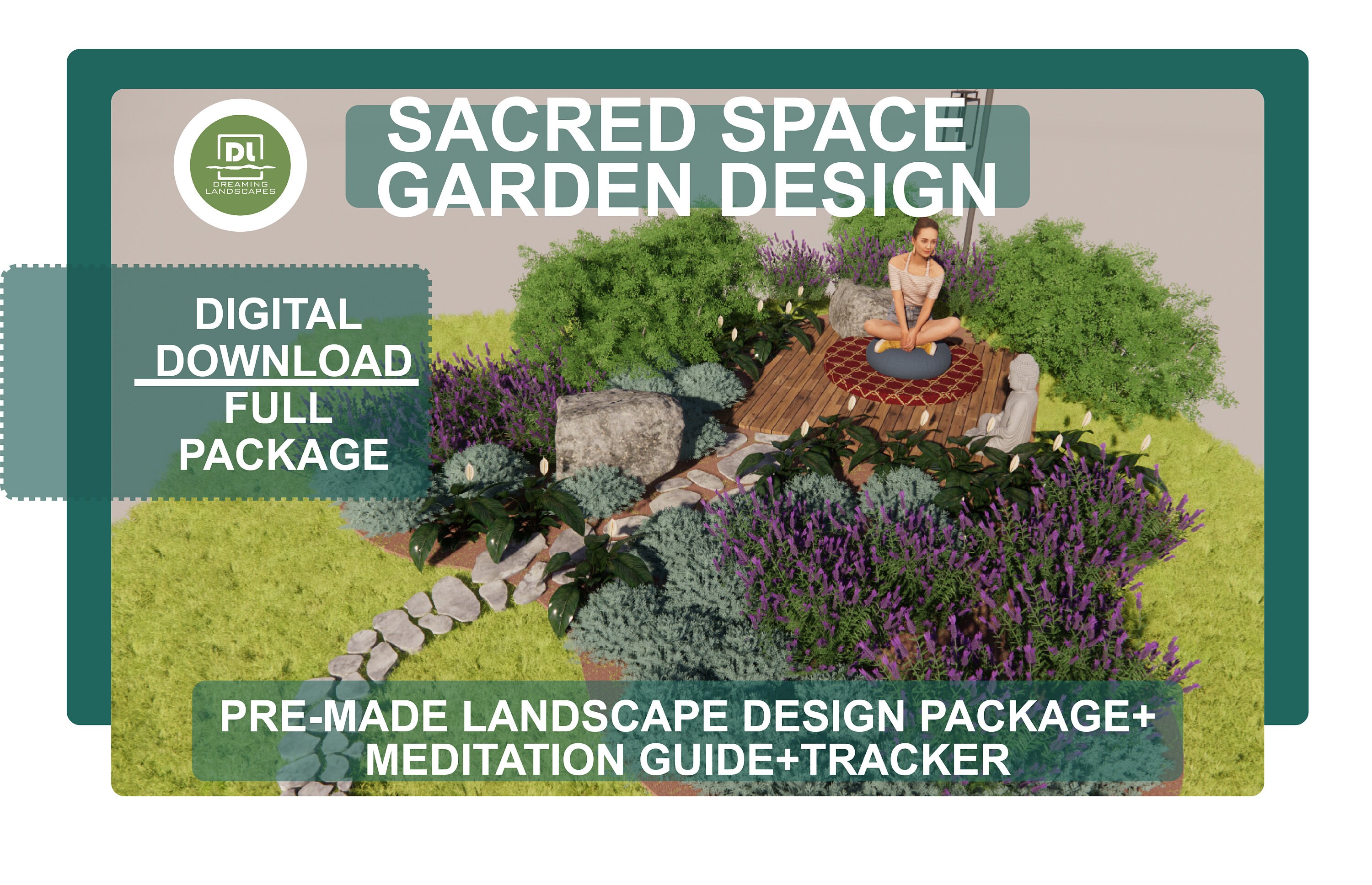 Sacred Space, Landscape Plans, Pre-made, Downloadable, Landscape Plans ...