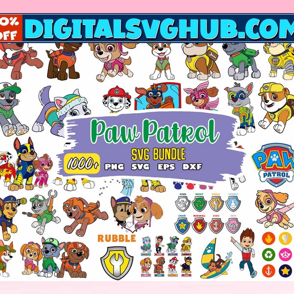 Paw patrol vector - Etsy France