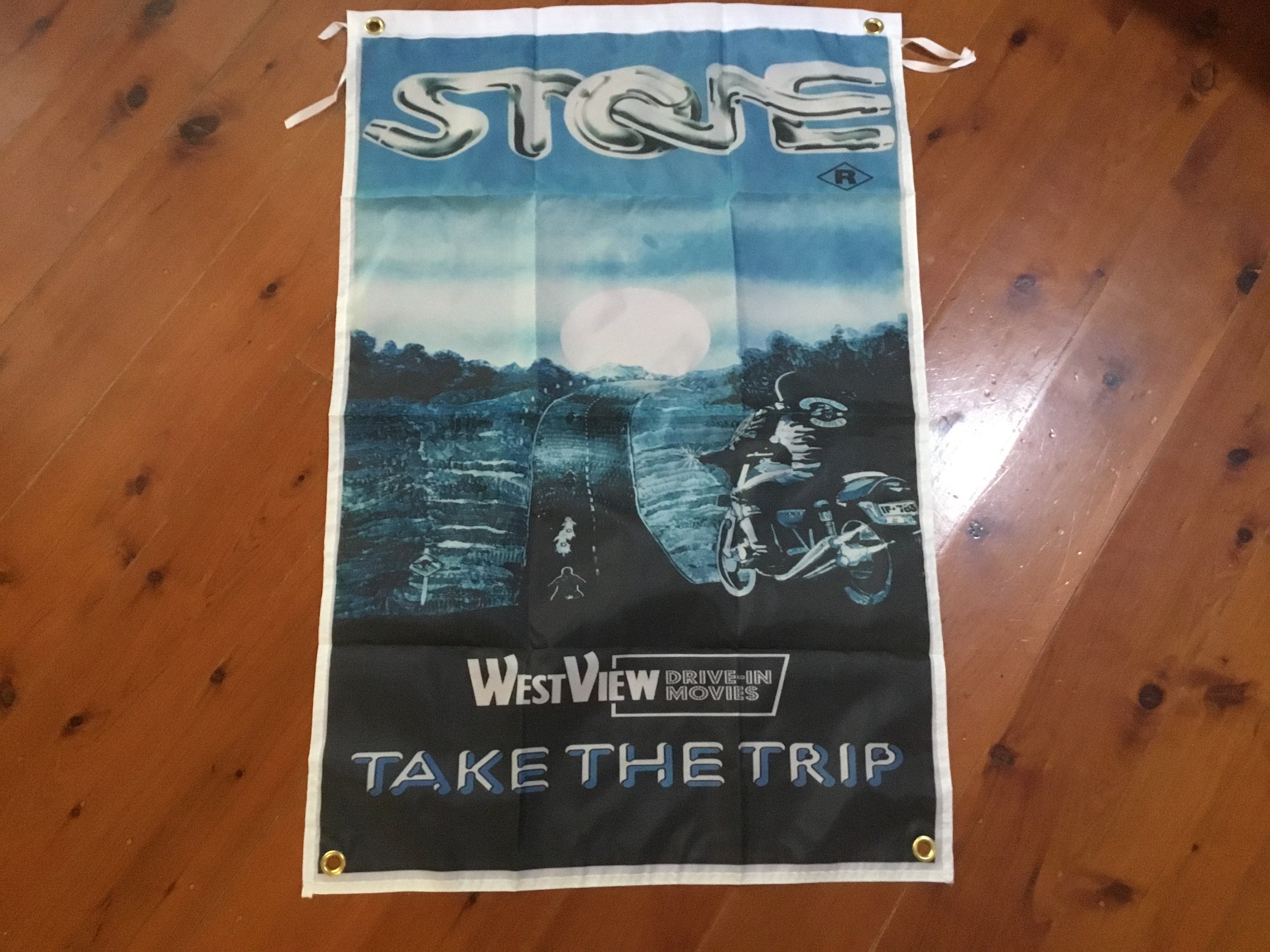 Aus Seller 5x3 Foot. Movie Poster Memorabilia Biker Genuine Stone ...