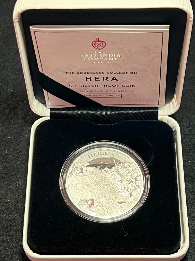 The 2022 Hera Proof Silver Coin, the Goddesses Collection Hera ...