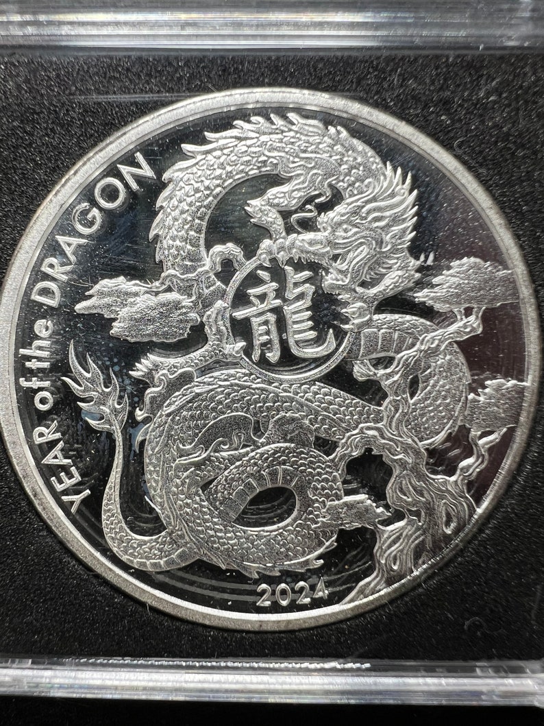 2024 Asahi Dragon Silver Round, Lunar Year of Dragon Silver, 999 Fine ...