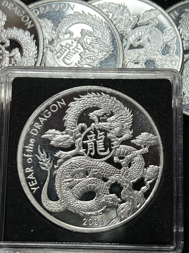 2024 Asahi Dragon Silver Round: Lunar Year .999 Fine Silver - Etsy UK